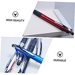 STOBOK Conference Pens 8 Pcs 1 Set Multifunction Stylus Touch Stationery Touch Stylus Pen Pens Multicolor Ballpoint Pens Black Smart Phone Stylus Pen Meeting Pens Ball 3-Color Ball Pens