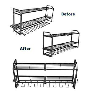 JOIRACK Power Tool Organizer Wall Mount,Drill Holders Wall Mount,Garage Tool Organizers,Power Tool Storage Rack,Powertool Organizer (3 Tiers 9 Drill Holder, 32 IN)