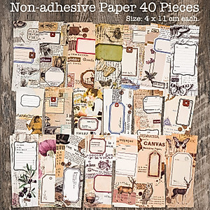 Knaid Junk Journal Kit Vintage Ephemera Bundle Scrapbook Supplies Sticker Paper Material Pack for Art Journaling Bullet Journals Planners Collage Notebooks Decoupage Album Crafter Gifts (Garden)