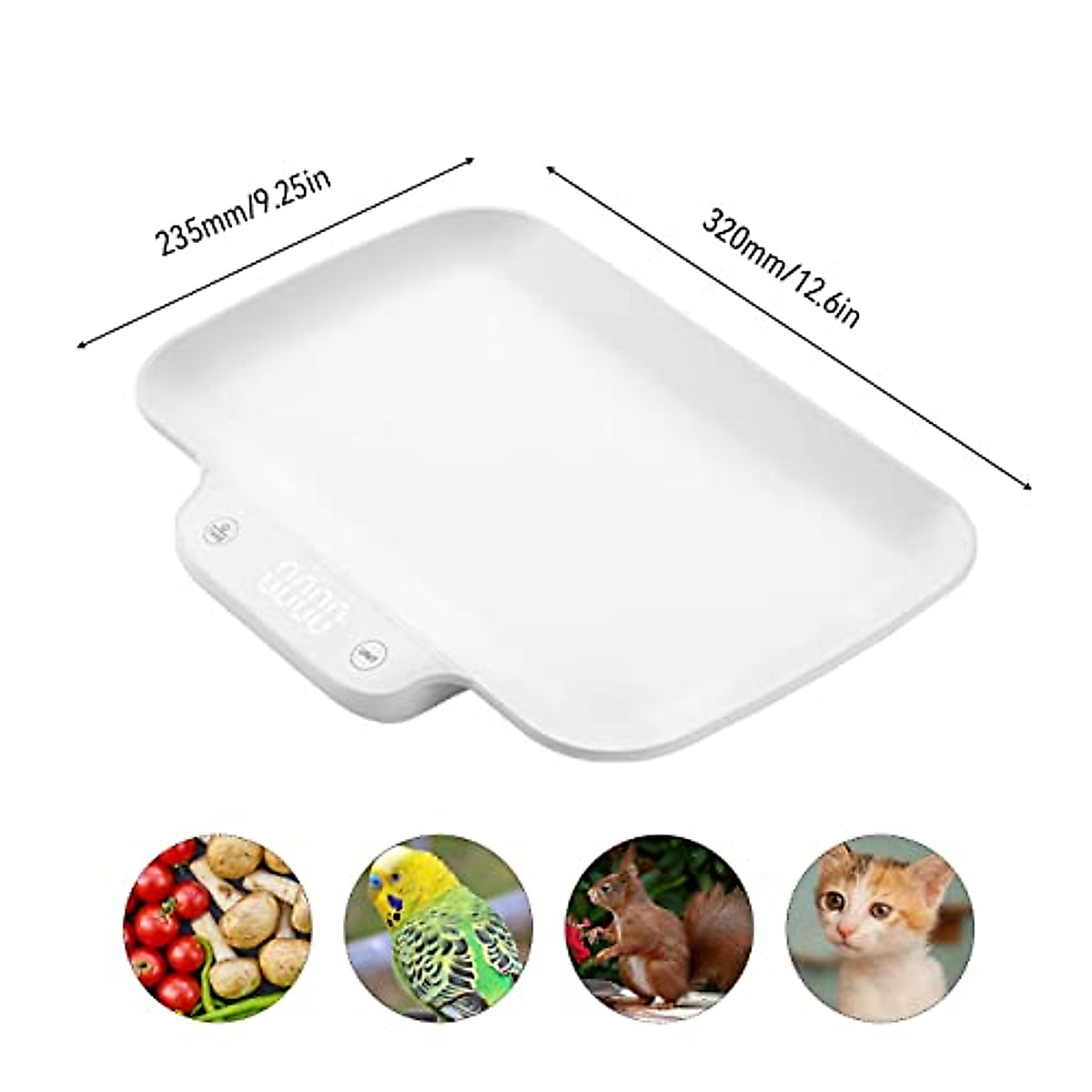 Kytree Pet Digital Scale, Puppy Scale Kitchen Weight Scale, Measures Small Animals with 33 lb/15 kg, Multi-Function Portable Electronic Scale Digital Weight for Pets