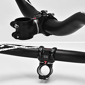 ZECHAO Mountain Road Bike Stem 7 Degree,318mm Mountain Bike Handlebar Stem 35/45/55/60/65/70/80/90/100/110mm Bike Power Parts Bike Stem (Color : Black, Size : 90mm)