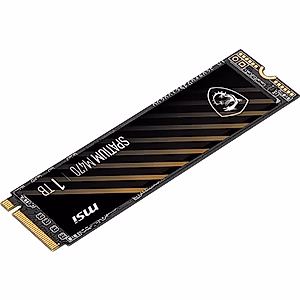 MSI SPATIUM M470 PCIe 4.0 NVMe M.2 1TB Internal SSD PCIe Gen4 NVMe 1.3 3D NAND 3300 TBW (SPATIUM M470 PCIe 4.0 NVMe M.2 1TB)