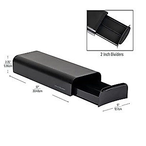 Mind Reader Anchor Collection, Single Serve Coffee Pod Drawer, 12-14 Coffee Pod Capacity, Countertop Organizer, Black