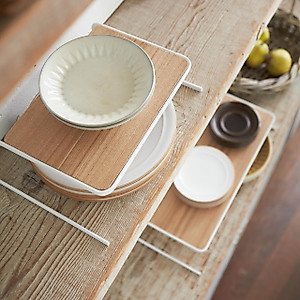 Yamazaki Home Dish Riser - Kitchen Cabinet Shelf and Organizer - No Assembly Req.