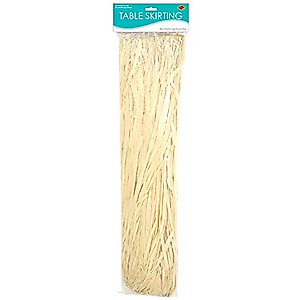 Raffia Table Skirting (natural) Party Accessory (1 count) (1/Pkg)