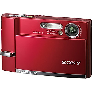Sony Cyber-shot DSCT50 Red 7.2 Megapixel Digital Camera
