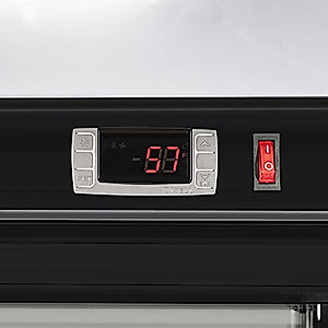 DHPM 51" 2 Sliding Glass Reach in Refrigerator Swing, Door Upright Display Beverage Cooler Merchandiser, Antique White