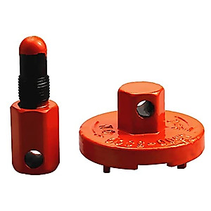 ZPFLL 14mm Chainsaw Clutch Removal Tools, Universal Flywheel Removal Tool Piston Stop Clutch Expander Tools for Husqvarna Stihl Echo 2 Cycle Chain Saw (Orange)