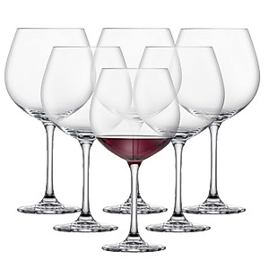 Schott Zwiesel Tritan Crystal Glass Classico Stemware Collection Claret Burgundy Red Wine Glass, 27-1/2-Ounce, Set of 6
