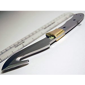 Whole Earth Supply 420 Stainless Steel Knife (420 Stainless Steel, Pair of 4 inch Guthook Blades)