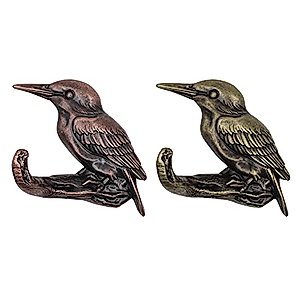 Decorative Wall Hook,Birds On Branch for Hanging Towels Coats Hats Clothes Keys 2 Hooks