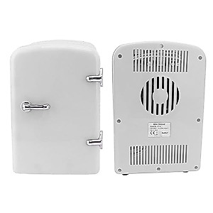 Mini Beauty Fridge, Portable Cooler Warmer Refrigerator ABS Plastic 36W AC100-240V DC12V Noiseless for Office (US Plug)