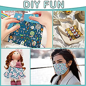 40 Pcs 10 x 10 Inches Cotton Fabric Bundle Squares Precut Fabric Squares Multi Color Floral Fat Squares Sheets for Kids DIY Craft Quilting Sewing (Classic Patterns)