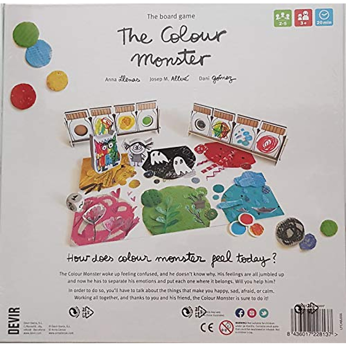 Devir Americas The Color Monster Childrens Game