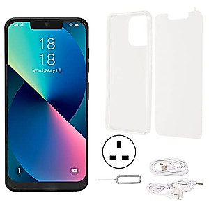 Heayzoki I13 Pro Max Unlocked Cell Phone, 6.3 Inch Smartphone for Android 8.0, Face Unlock 1GB 8GB 2900mAh Battery Front 2MP Rear 5MP(Black)