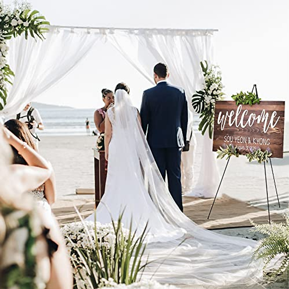 Artist Easel Stand for Display Wedding Sign & Poster - 63 Inches Tall Easle for Display Holder - Portable Collapsable Poster Easel - Floor Adjustable Metal Painting Easels Tripod Black