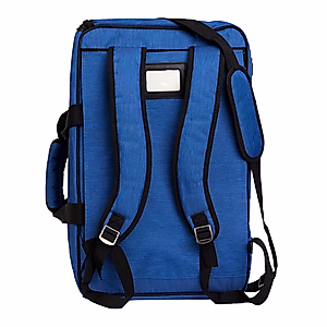 Board Game Bag - [Backpack/Shoulder Strap/Luggage Slip] - Padded Board Game Carrier (Royal Blue)