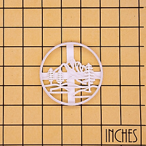 Mountain with Pine Tree Forest cookie cutter, 1 piece - Bakerlogy