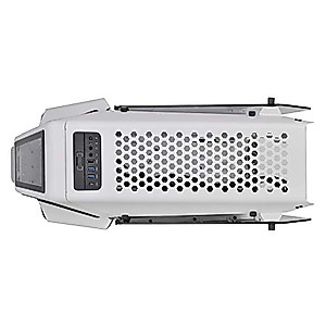 Thermaltake AH T600 Snow Helicopter Styled Open Frame Tempered Glass Swing Door E-ATX Full Tower Case CA-1Q4-00M6WN-00