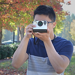 Polaroid Cameras Gen 2 Now I-Type Instant Film Camera, Film Photography, Print Instant Photo, Great As A Gift, Bundle with a Lens Cleaning Cloth