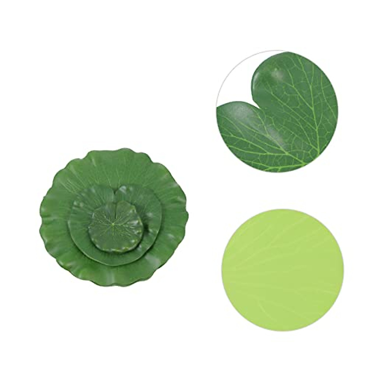 DECHOUS Lily Pad 10pcs Fish Tank Simulated Lotus Leaf Faux Greenery Artificiales para Fake Plant Decor Water Flower Floating Foam Water s Pond Lilly Pad Garden Lotus Leaves