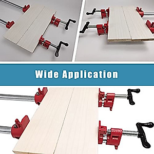 FLK Tech 4 Pack 3/4” Wood Gluing Pipe Clamp Set Heavy Duty