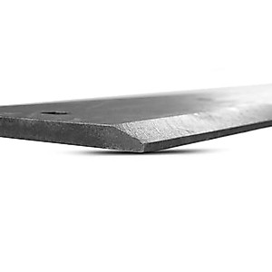 Titan Attachments 74in Hardened Carbon Steel Cutting Edge, Reversible Double Edge, Unpainted Weld-On or Bolt-On Once Holes are Drilled