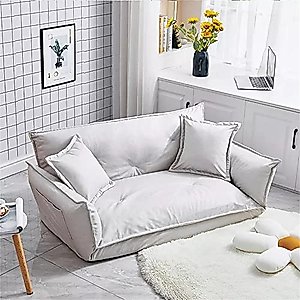 JYDQM 5 Position Adjustable Lazy Sofa Furniture Living Room Reclining Folding Sofa Couch Floor Sofa Bed