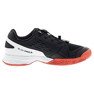 WILSON Rush Pro JR 4.0 QL (Little Kid/Big Kid) Black/White/Poppy Red 4 Big Kid Medium