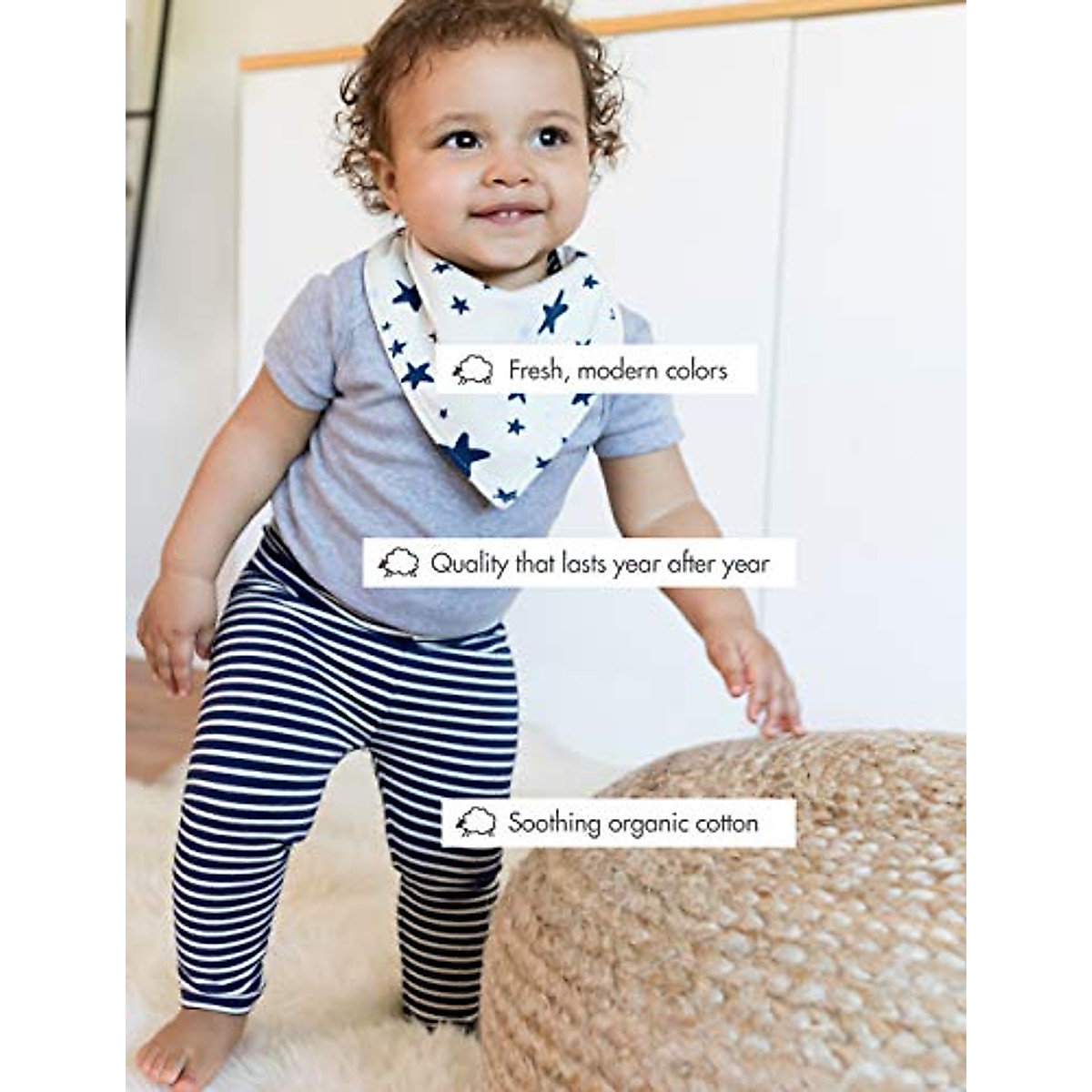 Moon and Back by Hanna Andersson Unisex Toddlers' Wearable Blanket Sleepwear, Light Pink, 3-6 Months