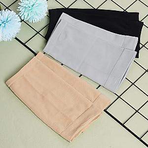 HOVEOX 3 Pairs Tattoo Cover Up Sleeve Forearm Compression Sleeves Arm Sleeves for Women Men (Black, Grey, Nude)