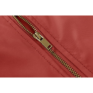 CRYSULLY Men's Tactical Military Cargo Bomber Jacket Softshell Windbreaker Coat Orange Red