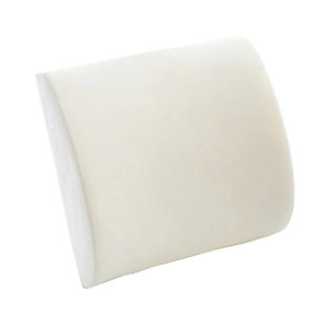 Garneck Ergonomic Pillow Ergonomic Lumbar Support Car Seat Cushion Back Pain Support Back Cushion Seat Back Support Lumbar Support Pillow Chair Pillows Slow Rebound White Travel Memory Pad