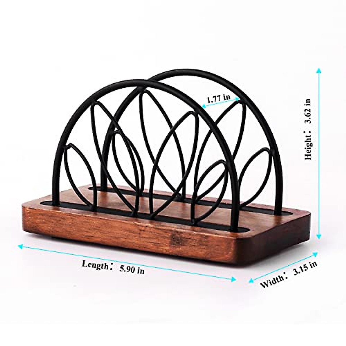 Napkin Holders for Table and Kitchen,YEPATER Wooden Paper Napkin Holder for Dinner Classic Home