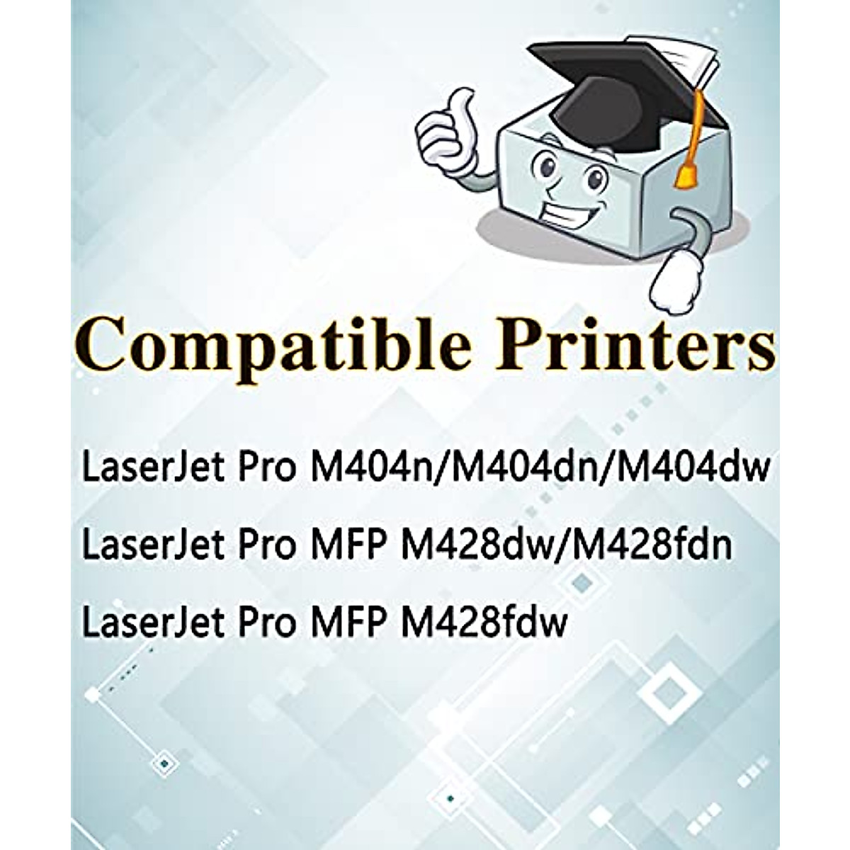MM MUCH & MORE Compatible Toner Cartridge Replacement for HP 58A CF258A Black to Used with HP Laserjet Pro M404n M404dn M404dw MFP M428fdw M428fdn M428dw M304, (2-Pack, No-Chip)