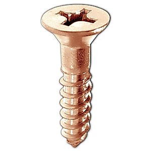 Solid Brass Screws Wood Screws Woodworking Clamps Pocket Hole Screws Fat Wood Drywall Screws Flat Head Cut So Deep Deck Screws #6 X 1-1/2'' (25 Pcs) Super-Deals-Shop