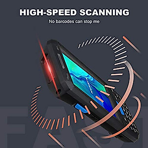 Android 9.0 Barcode Scanner MUNBYN Handheld Mobile Computer with Honeywell 1D Laser Scanner, Support Wireless Wi-Fi 4G LTE for Warehouse Delivery Retail Inventory Management System, IP66 Rugged PDA