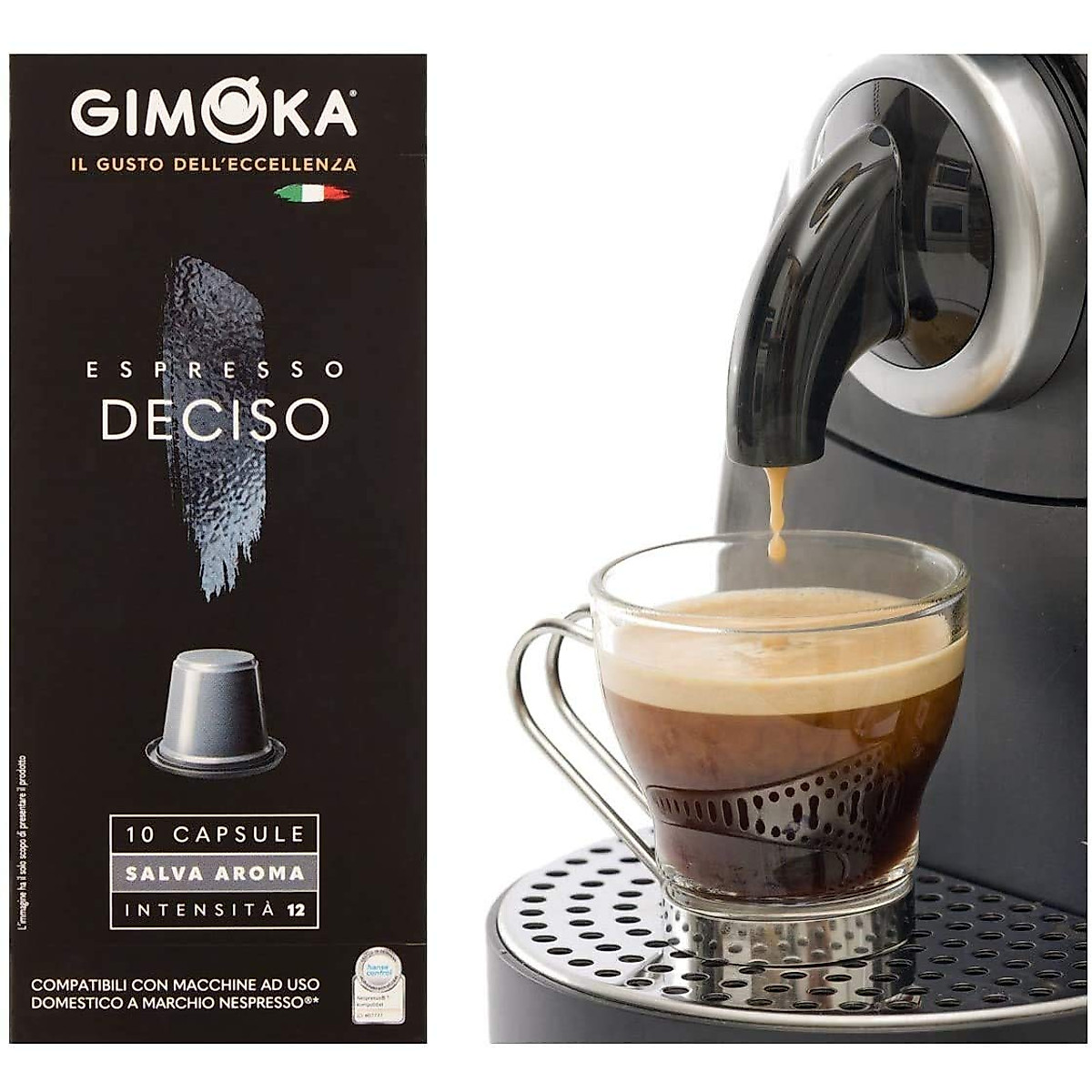Gimoka 100 pack Coffee Capsule Compatible with the Nespresso OriginaLine Machine Variety pack