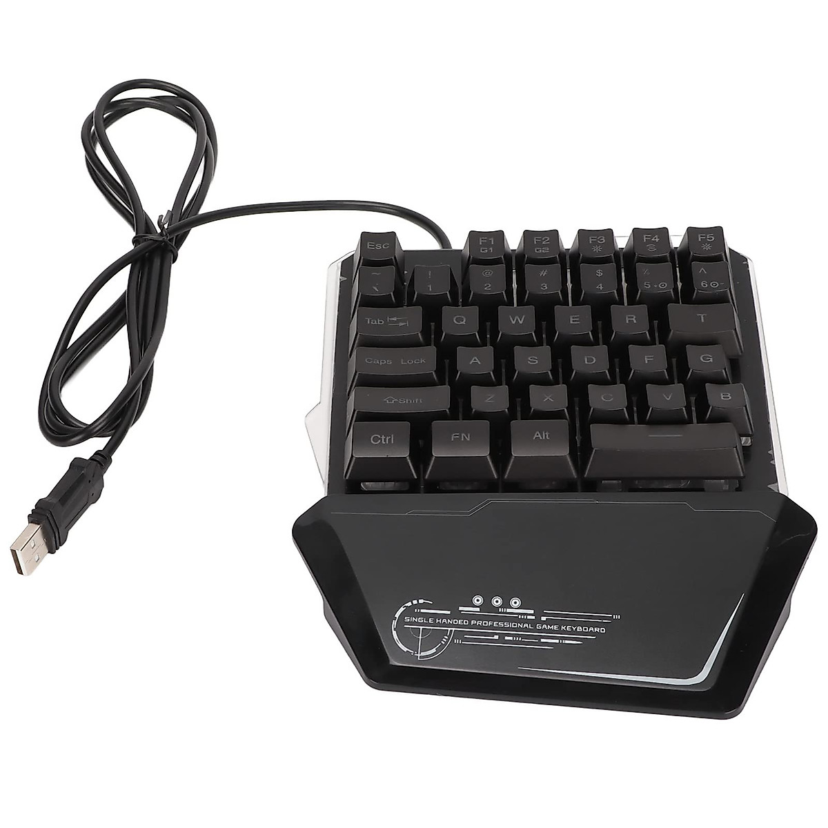 One-Handed RGB Mechanical Gaming Keyboard, 35 Keys Portable Mini RGB Gaming Keyboard support for Vista/for Win7/for Win8/for WIN10/for Android/for OS