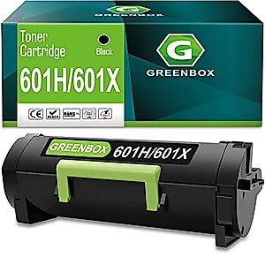 GREENBOX Remanufactured 601H High-Yield Toner Cartridge Replacement for Lexmark 60F1H00 601H for MX310 MX310dn MX410 MX410de MX510 MX511 MX511de MX610 MX611 Printer (10,000 Pages, 1 Pack Black)