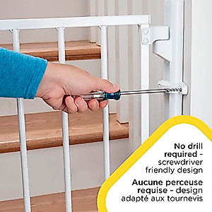 Safety 1ˢᵗ® Ready To Install Everywhere Gate, White