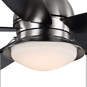 Home Decorators Collection 52 in. Ackerly Integrated LED Indoor/Outdoor Brushed Nickel Ceiling Fan with Light Kit