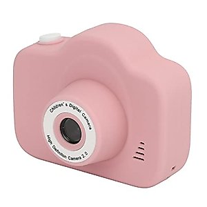 Shanrya Kids Camera, Cartoon Child Camera Puzzle Games 15 Filters 16 Borders Support MP3 One Key Video Recording for Kids(Pink)