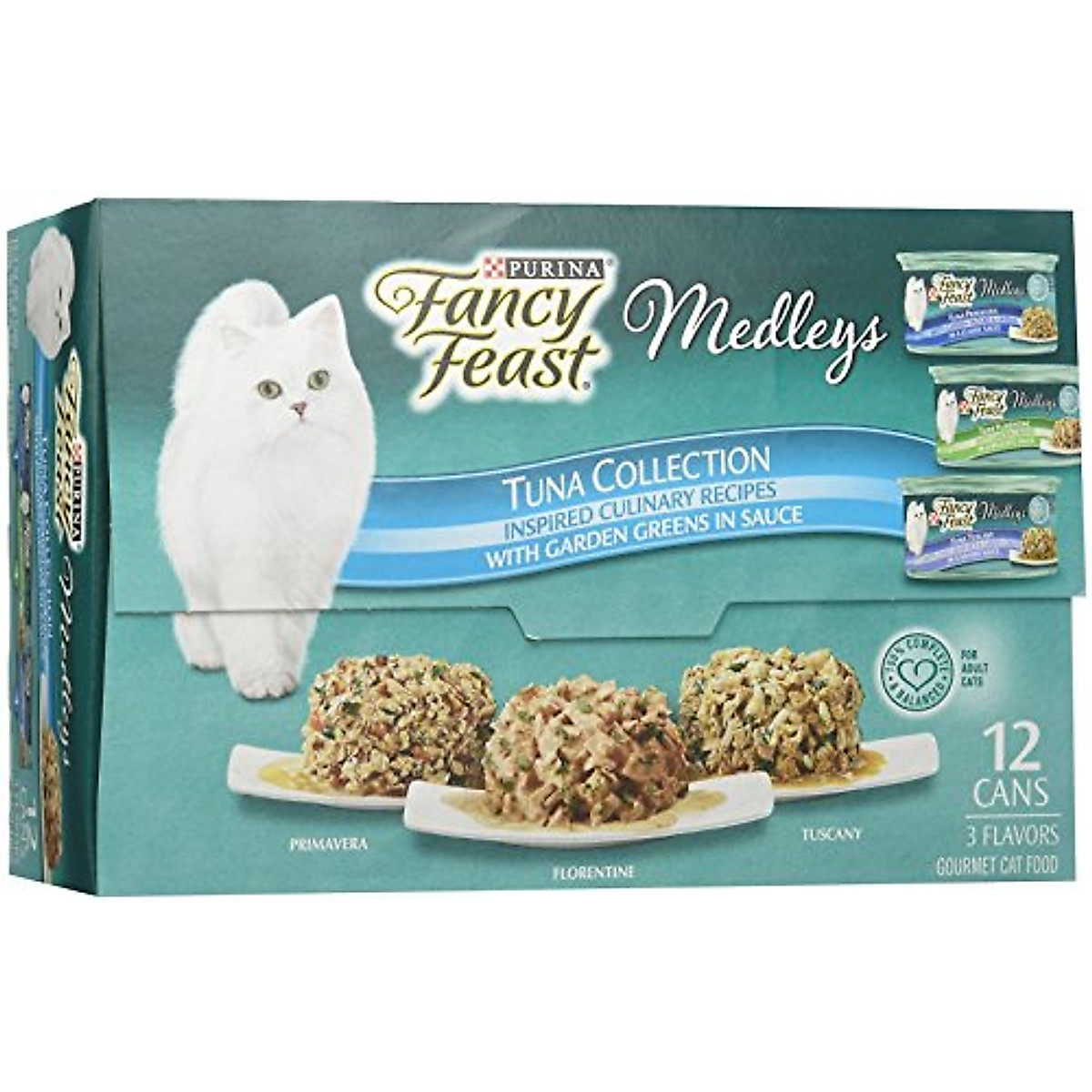 Fancy Feast Purina Medleys Variety Collection Cat Food - Tuna Recipe - 3 Oz, 12 Case