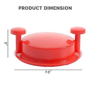 KAPUNI –Chicken Shredder Tool Twist Meat Shredder Tool Chicken Shredding Tool Chicken with Handles and Non-Skid Base, Suitable for Pork, Beef and Chicken (Red)