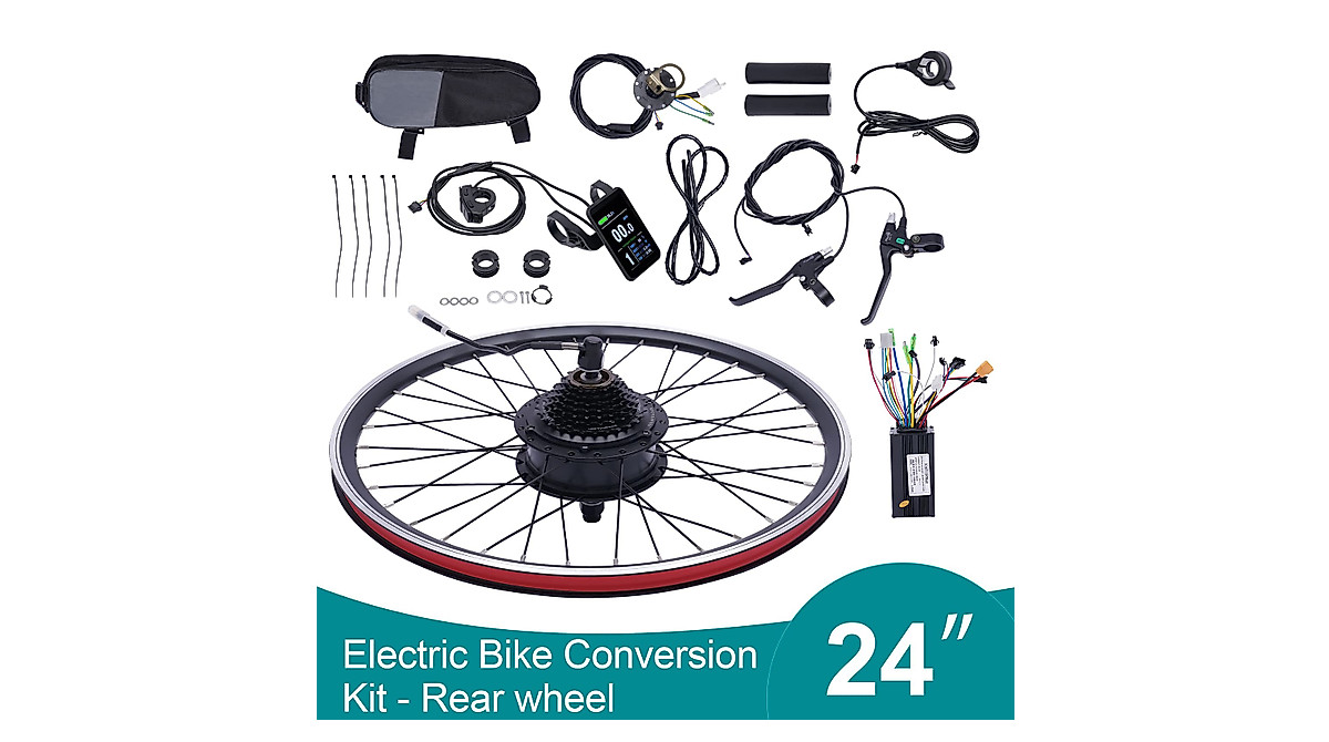 Bazargame Ebike Conversion Kit - 500W Rear Wheel E-Bike
