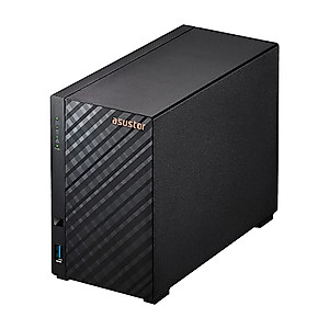 Asustor Drivestor 2 AS1102T - 2 Bay NAS, 1.4GHz Quad Core, Single 2.5GbE Port, 1GB RAM DDR4, Network Attached Storage, Personal Private Cloud (Diskless)