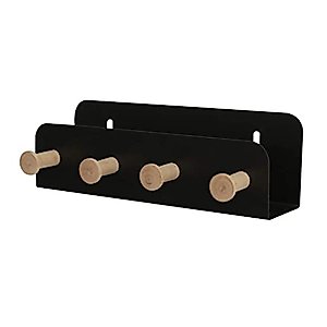 TJLSS Wall Mount Coat Hook, 4 Hooks Coat Hangers Rack Robe Hat Clothes Hook Wall Coat Rack Hooks