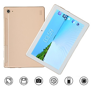 Tablet 8 Inch, Tablet for Android 10, 6+128G, for MTK6735 Octa core CPU, FHD Display, BT 5.0, 2.4G 5G Dual Band WiFi, 5MP + 8MP Dual Camera (Gold)
