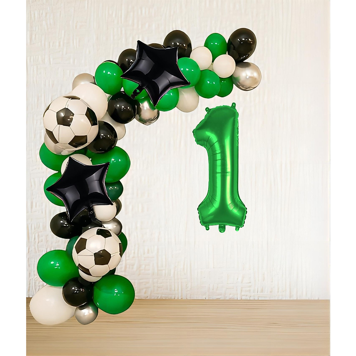 Soccer Balloons 11th Birthday Decoration for Boys, Soccer Birthday Party Supplies World Cup Soccer Party Decorations Foil Mylar Green 11 Soccer Sports Theme Party Supplies Favors Anniversary Decor